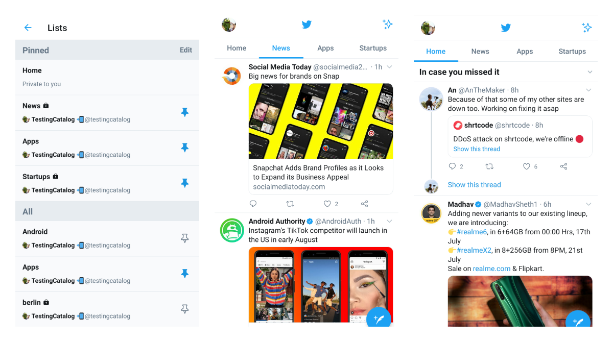 Twitter's latest alpha and beta updates add quick access to lists from ...
