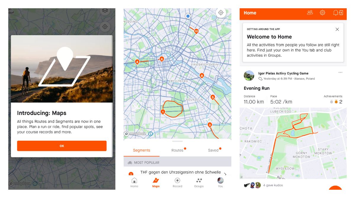Strava got a huge UI redesign in order to prepare for future feature ...