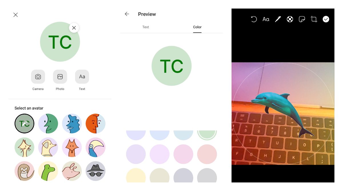 Signal beta got a new avatar creation flow making it easier to switch ...