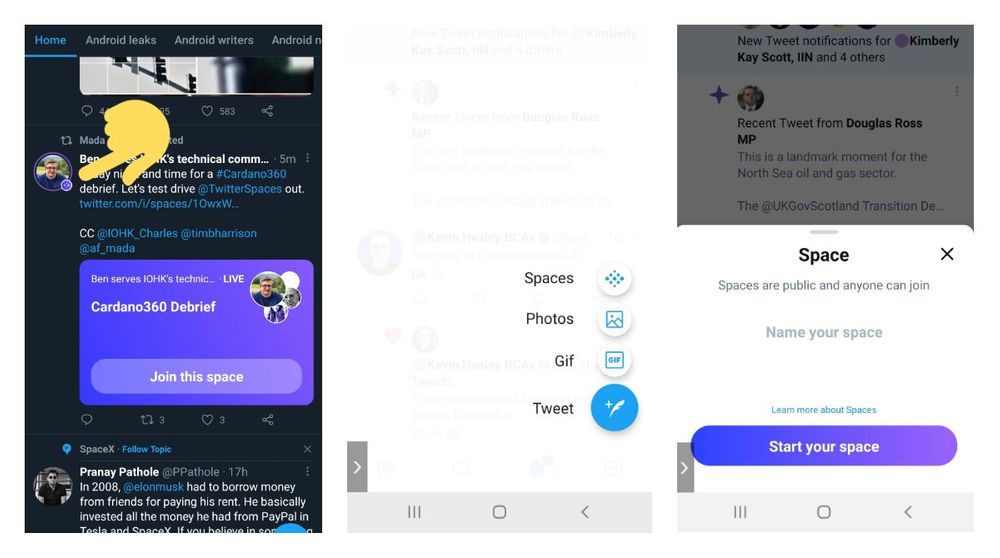 Twitter now highlights Space hosts in your feed and starting rolling ...