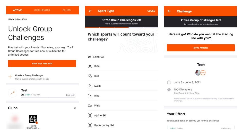 Strava users can now create free group challenges and browse ...