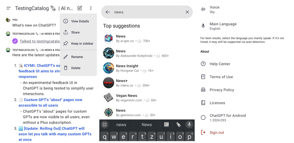 ChatGPT rolls out GPT Store for Android beta users