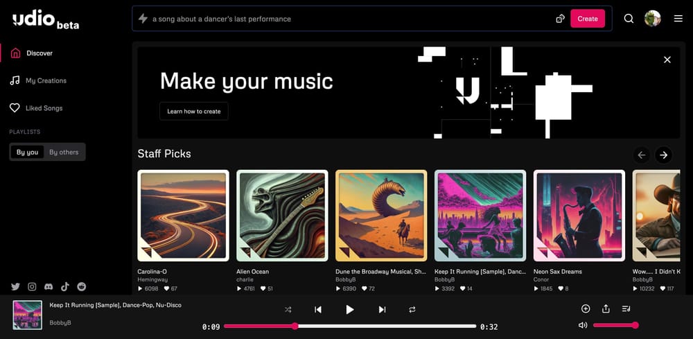 Udio Beta: New AI-powered music creation app Udio Beta: New AI-powered music creation app