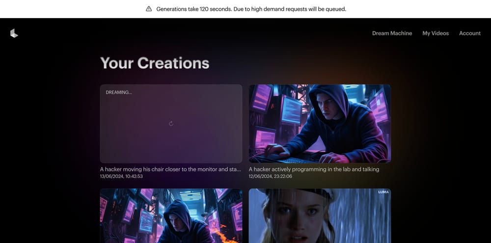 Luma Labs released Dream Machine for AI-generated videos
