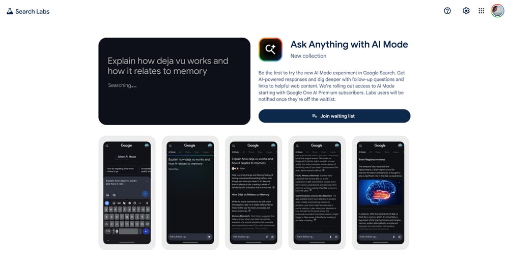 Google unveils AI Mode in Search Labs, powered by Gemini 2.0