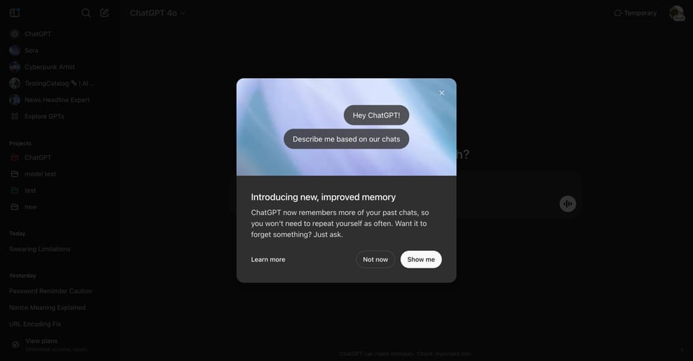 OpenAI prepares reasoning slider and memory update for ChatGPT OpenAI prepares reasoning slider and memory update for ChatGPT