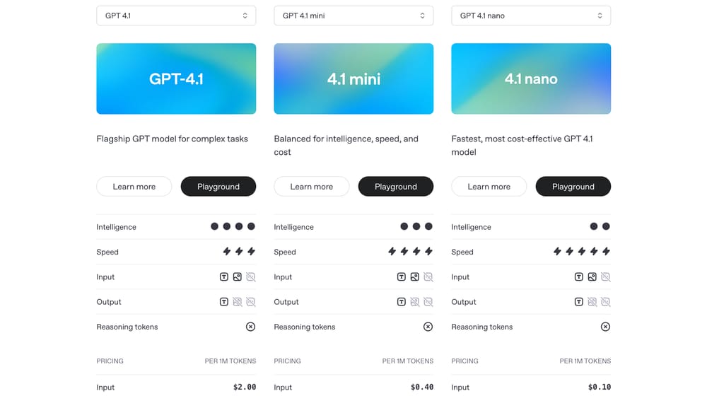 OpenAI debuts GPT-4.1 family offering 1M token context window OpenAI debuts GPT-4.1 family offering 1M token context window