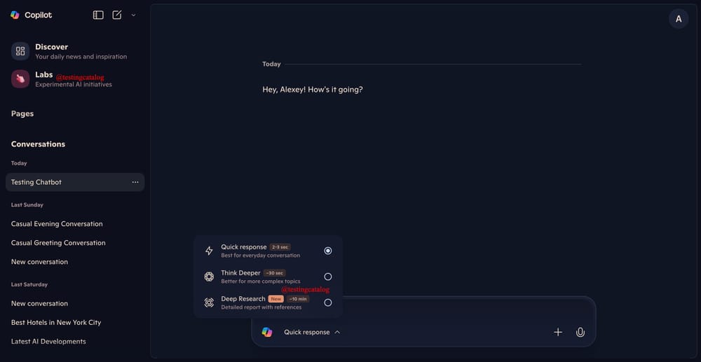 Copilot experiments reveal Deep Research, Podcasts and Actions
