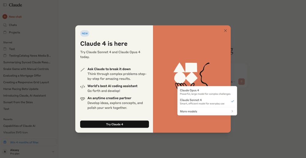 Opus 4 outperforms GPT-4.1 and Gemini 2.5 Pro in coding
