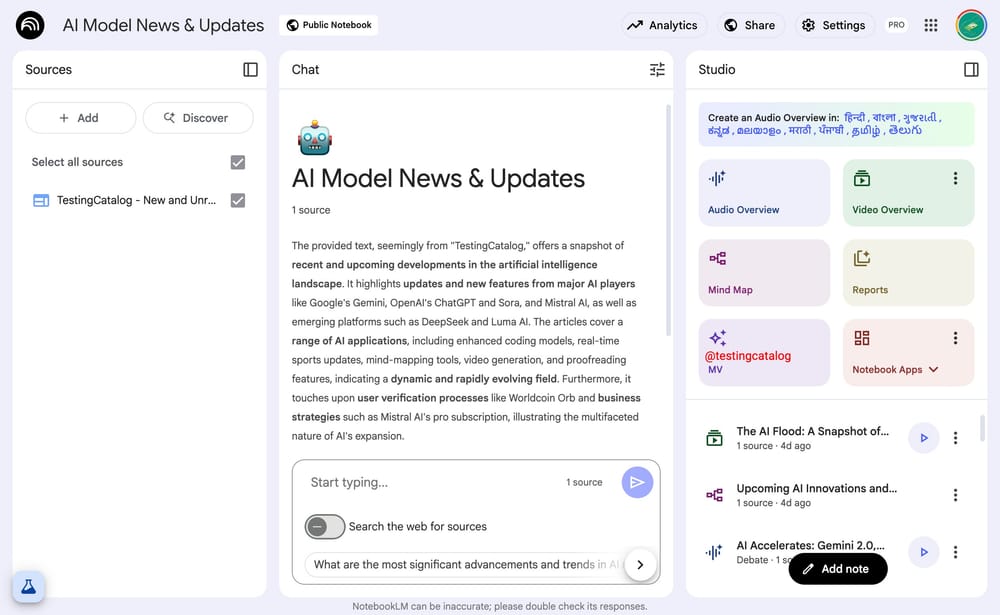 Google develops Magic View for NotebookLM to visualize data