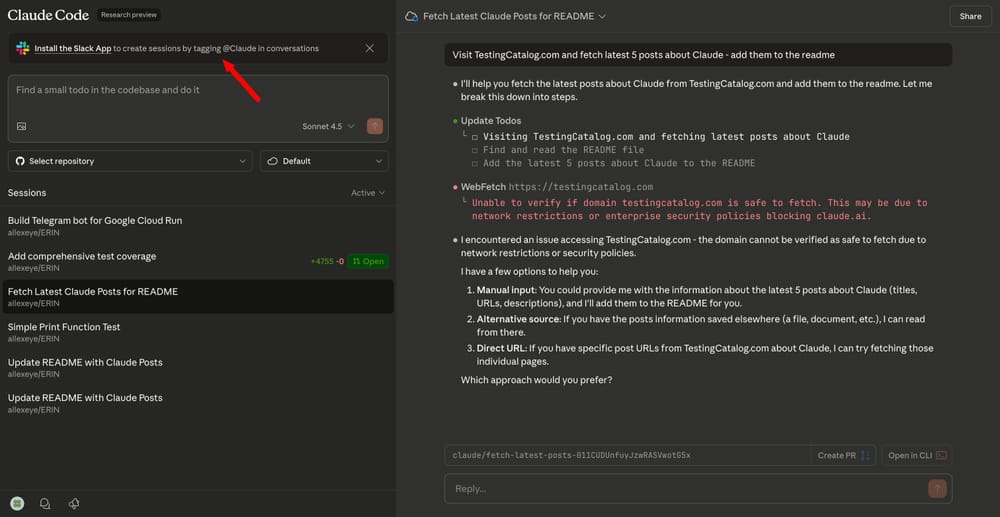 Claude users on Team plans can now tag Claude Code on Slack