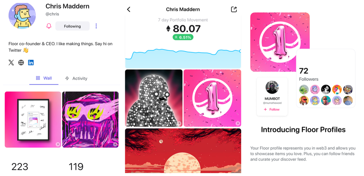 Floor NFT update adds social tab in beta to its portfolio tracker app