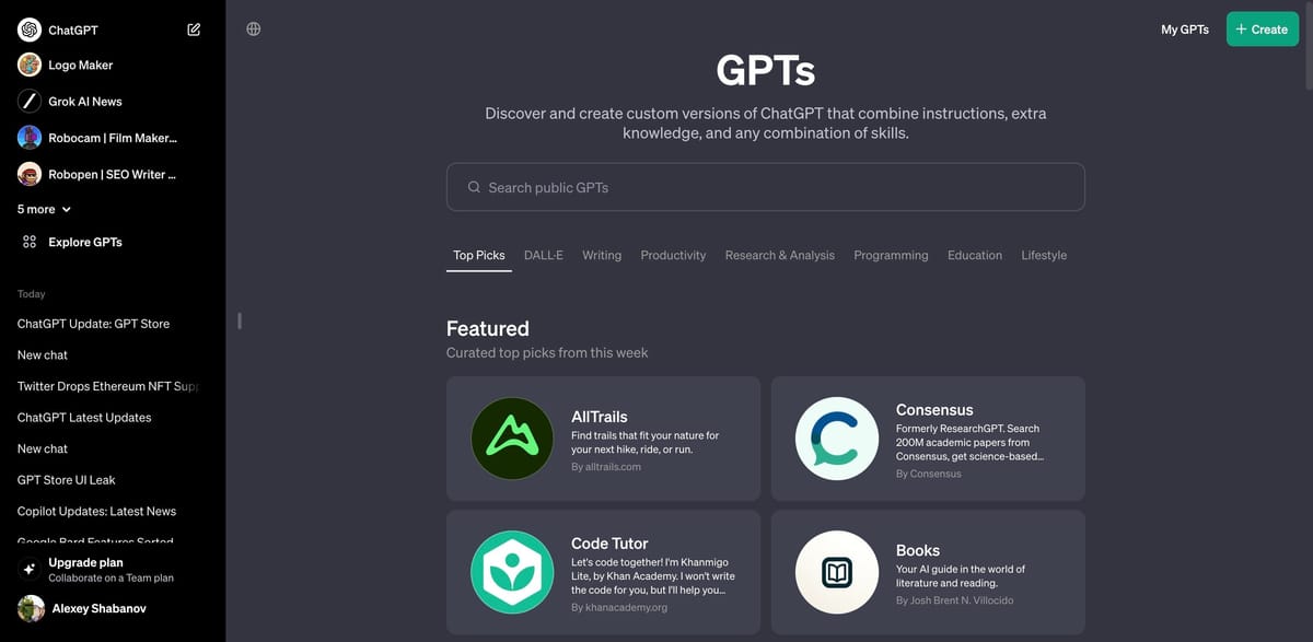 Exploring GPTs Store on ChatGPT: everything you need to know