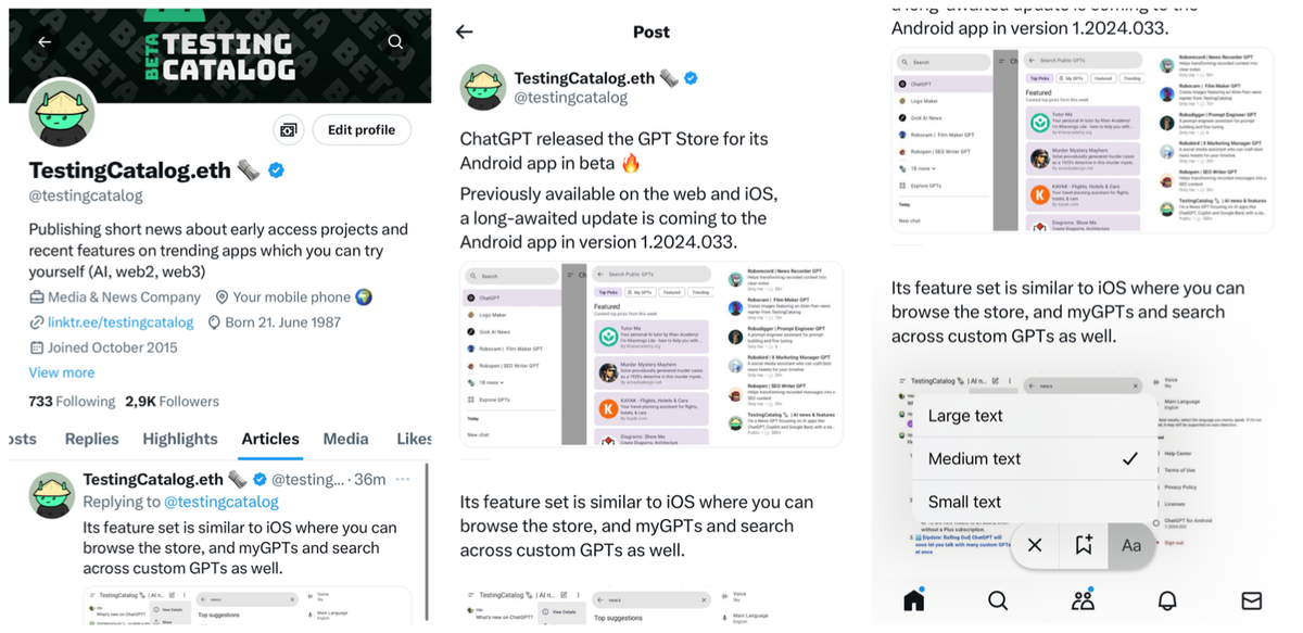 Twitter's new 'Articles' tab now visible on iOS app