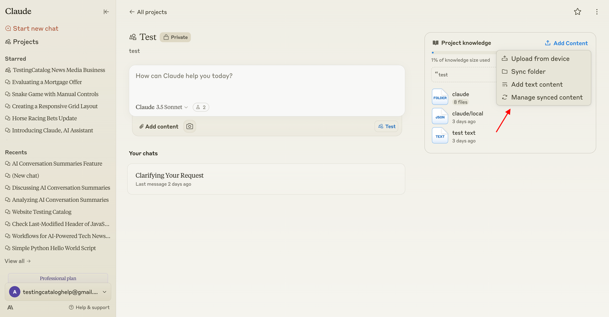 Claude AI may soon sync projects with GitHub