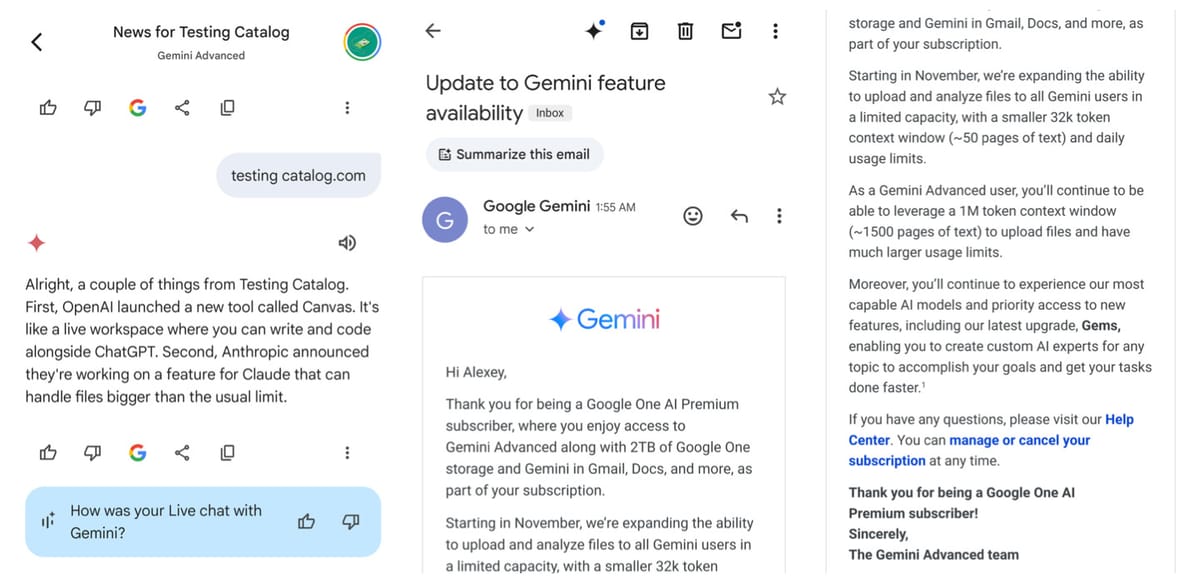 Google expands Gemini file analysis to free users in November