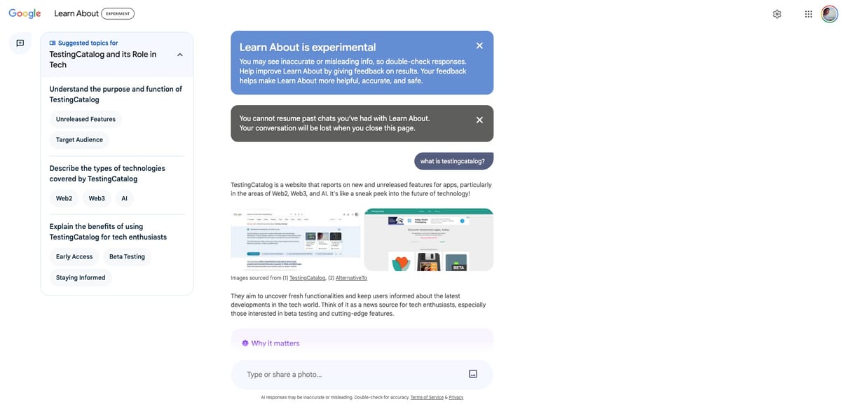 Google’s Learn About tool brings AI-powered learning in US