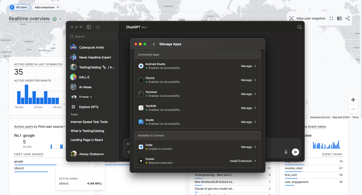 ChatGPT for macOS introduces integrations with more code editors