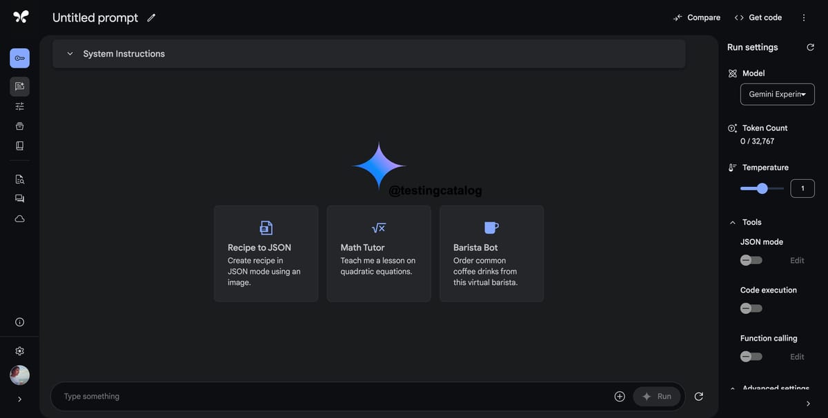 AI Studio UI revamp under development, inspired by Gemini