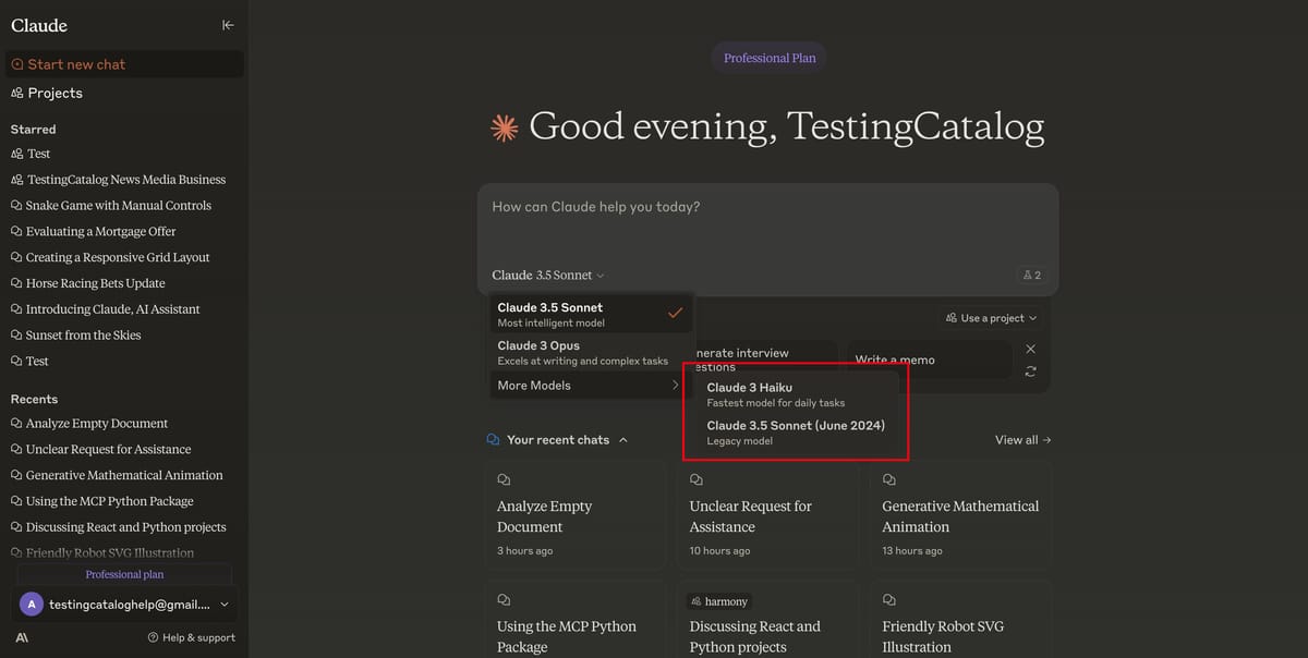 Claude AI got new model selector, Context Connectors in works