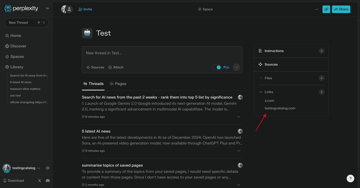 Perplexity AI adds domain-specific search option to Spaces