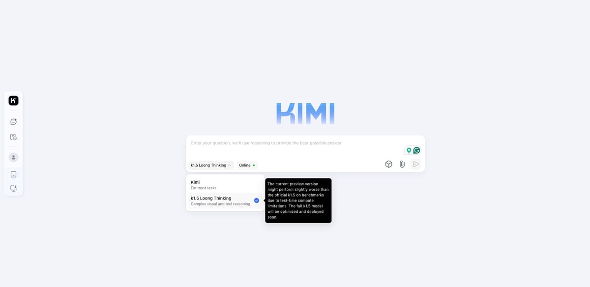 Moonshot AI launches Kimi k1.5 with free real-time search