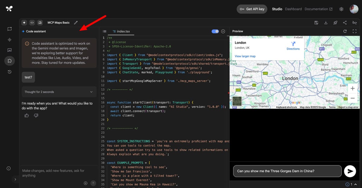 AI Studio now supports vibe coding with Gemini Code Assist