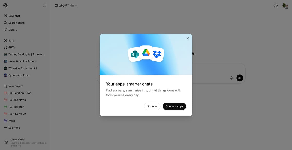 OpenAI preparing custom ChatGPT connectors via remote MCPs