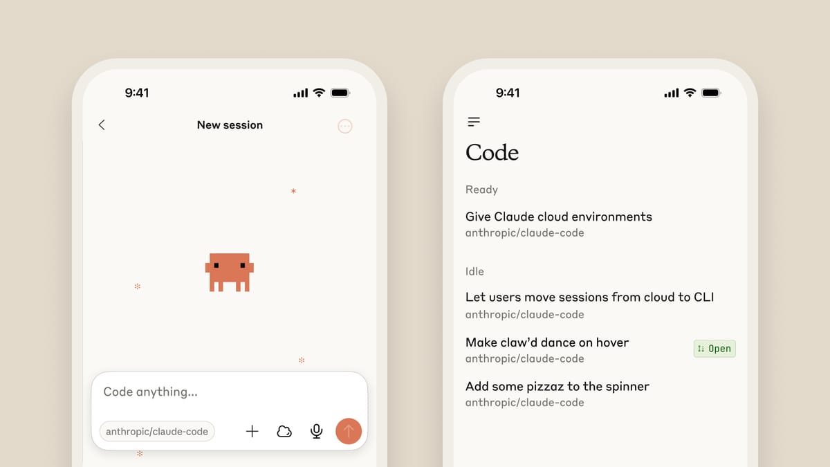 Anthropic launches Claude Code preview on web and mobile