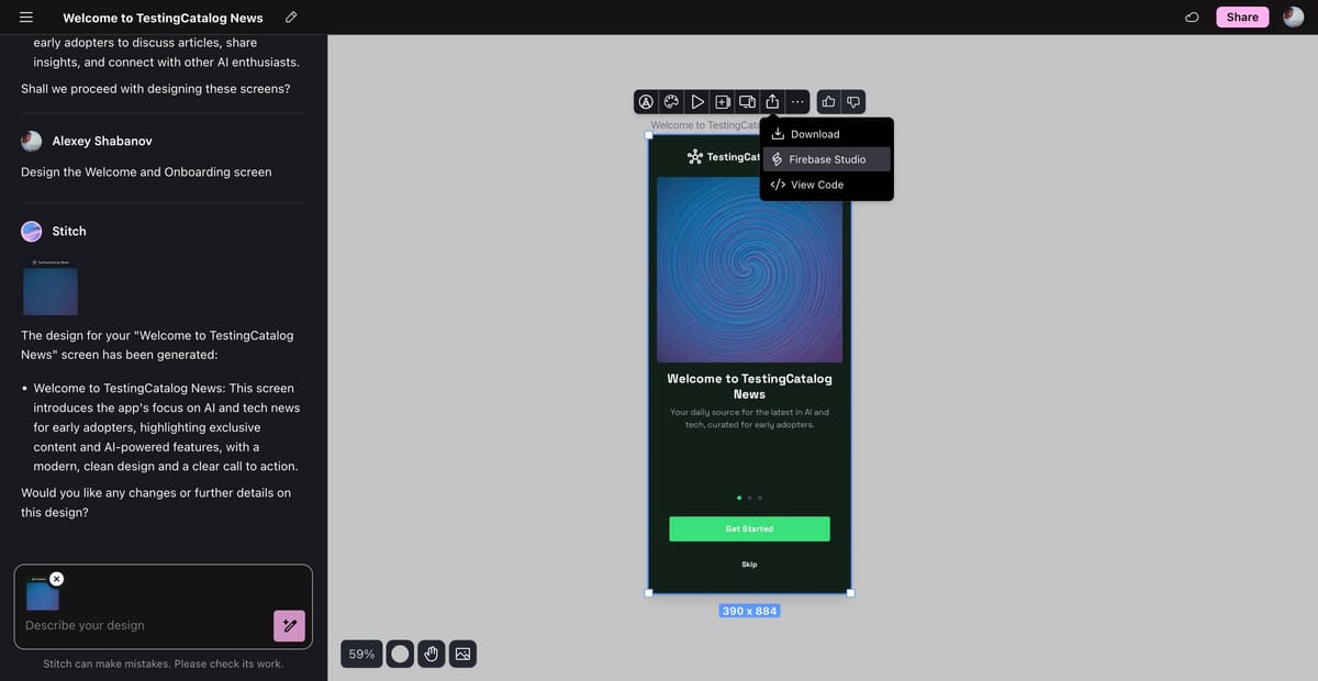 Google tests new Stitch modes: Annotate, Theme, Interactive