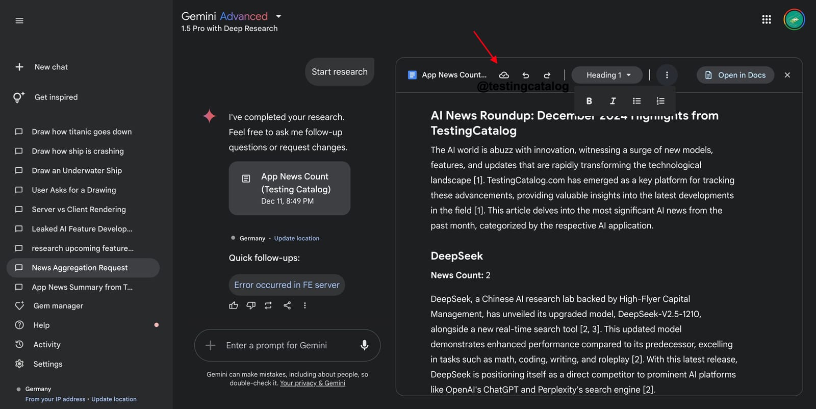 Google developing canvas editing for Gemini Deep Research