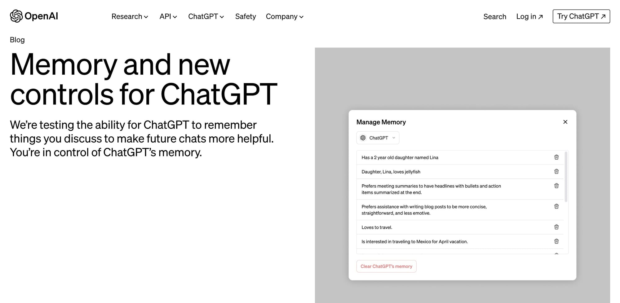 OpenAI rolls out memory feature for selected GPT users OpenAI rolls out memory feature for selected GPT users