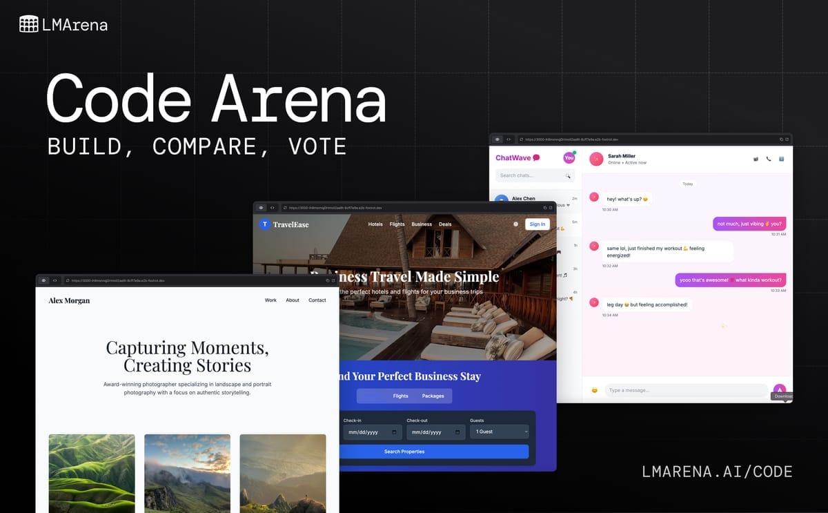 Arena launches Code Arena for full-cycle AI model evaluation