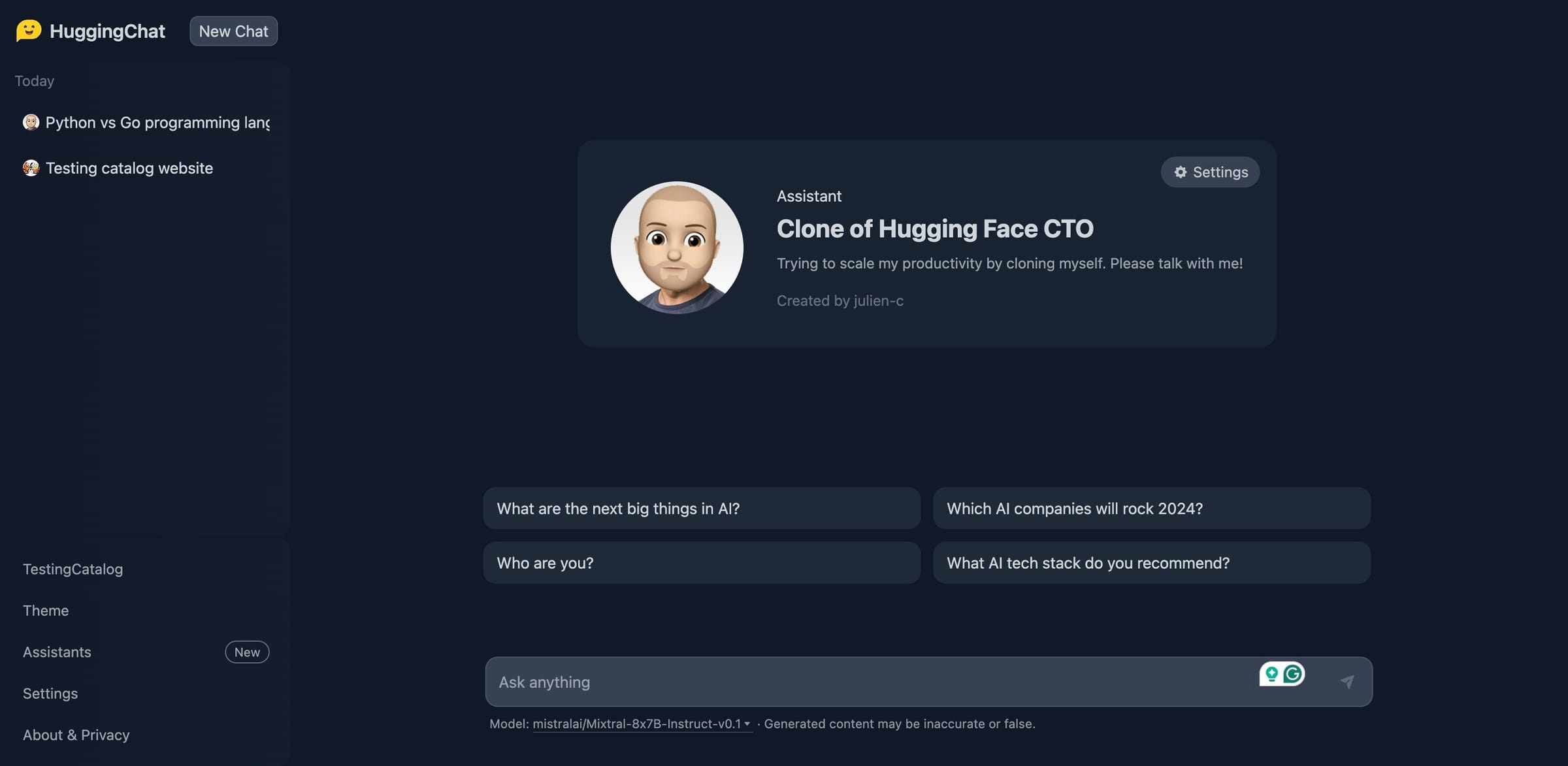 Huggingface rolls out Beta version of its open-source Assistants