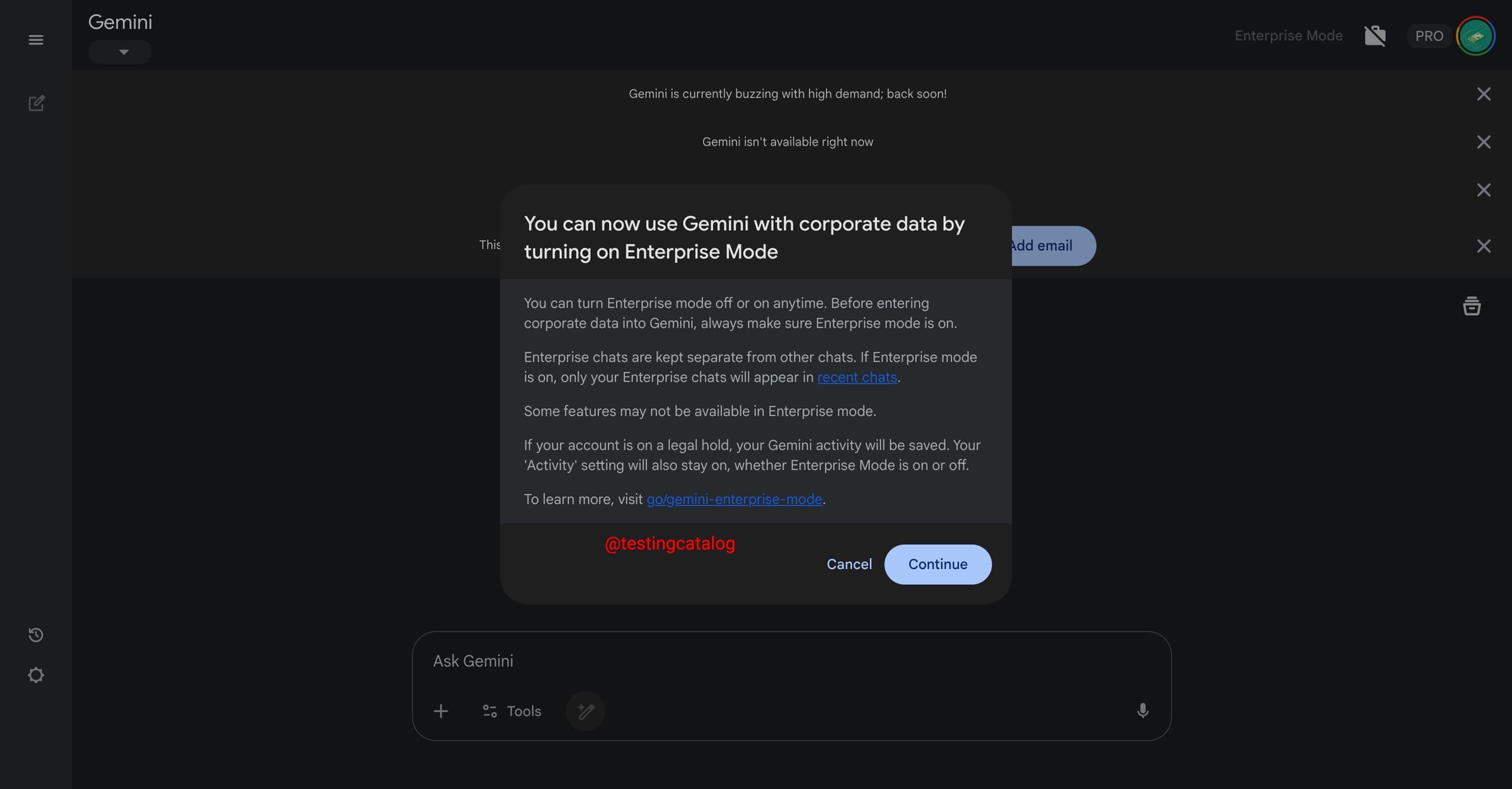 Gemini may get Canvas and Veo upgrades, and Enterprise mode