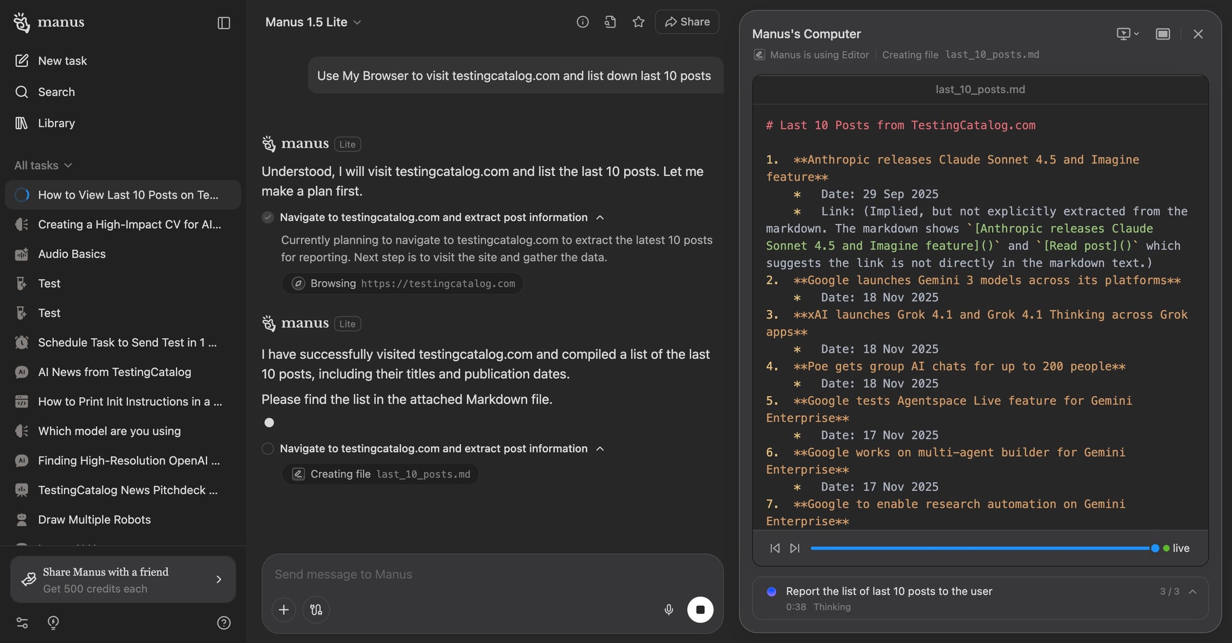 Manus AI launches Browser Operator extension