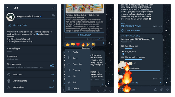 Telegram got post reactions and spoiler protection in its latest beta 8.4