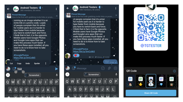 Telegram got post reactions and spoiler protection in its latest beta 8.4