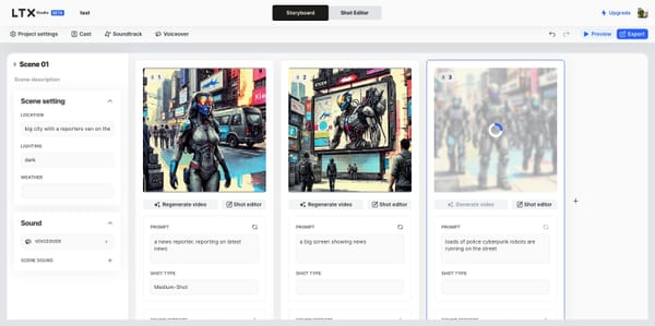 AI-powered LTX Studio Beta now available for video creators