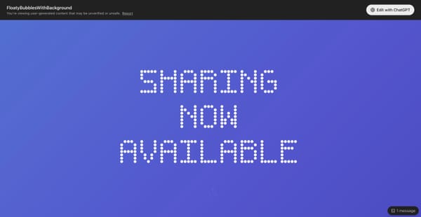 ChatGPT update adds canvas sharing and improved COT summary