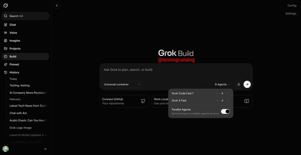 Early look at Grok Build, upcoming coding agent from xAI